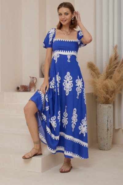 Fairhaven Maxi Dress Blue – Sien Clothing