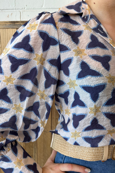 Peppa Blouse Blue – Sien Clothing