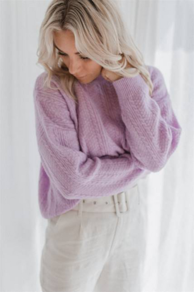 Little Lies - Primmy Knit Lilac – Sien Clothing
