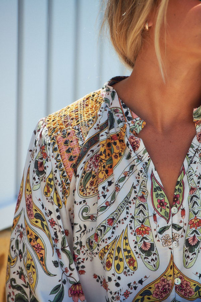 Jaase - White Paris Lila Blouse – Sien Clothing