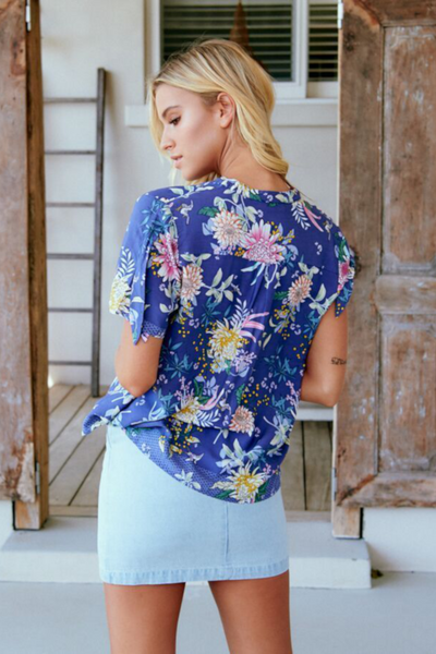 Jaase - Acai Print Leema Top – Sien Clothing